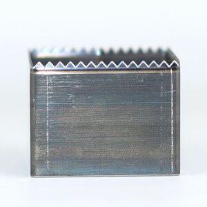 Rectangle Serrated Die Cutting Die, Square Serrated Teeth Leather Punch ...