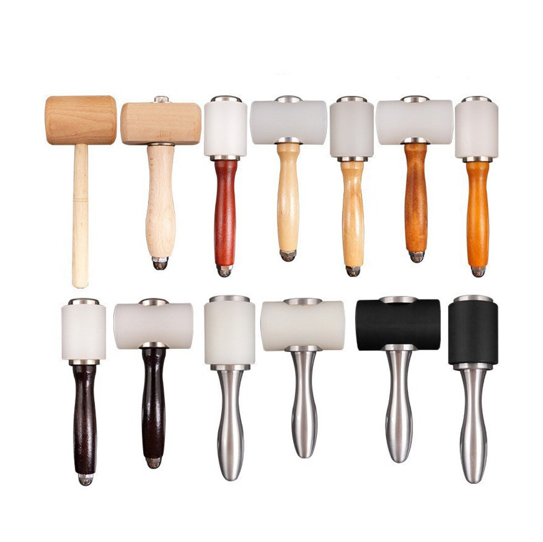 New! Leather Carving Nylon Hammer Wood Handle,aluminum Alloy Handle ...