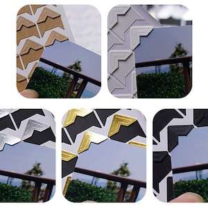 Kraft Paper Corner Stickers, Retro Corner Stickers for DIY Scrapbooking ...