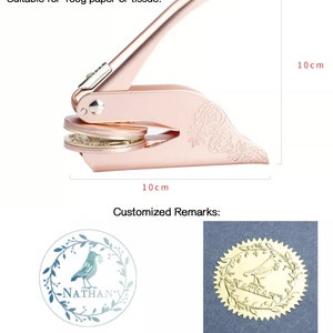 7-colors! Custom Hand Embosser Stamp,personalized Embosser Stamp,logo ...