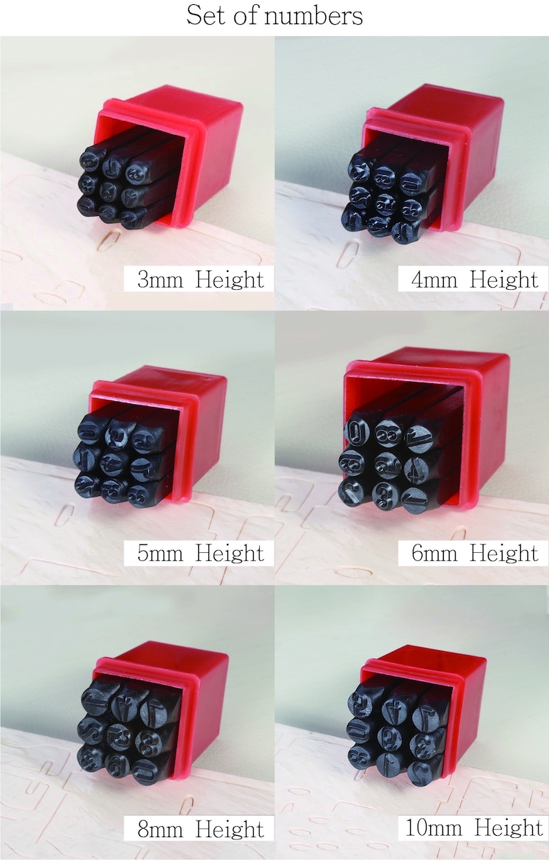 Number & Alphabet Metal Stamp Letter Punch Stamp Metal Jewelry Leather ...