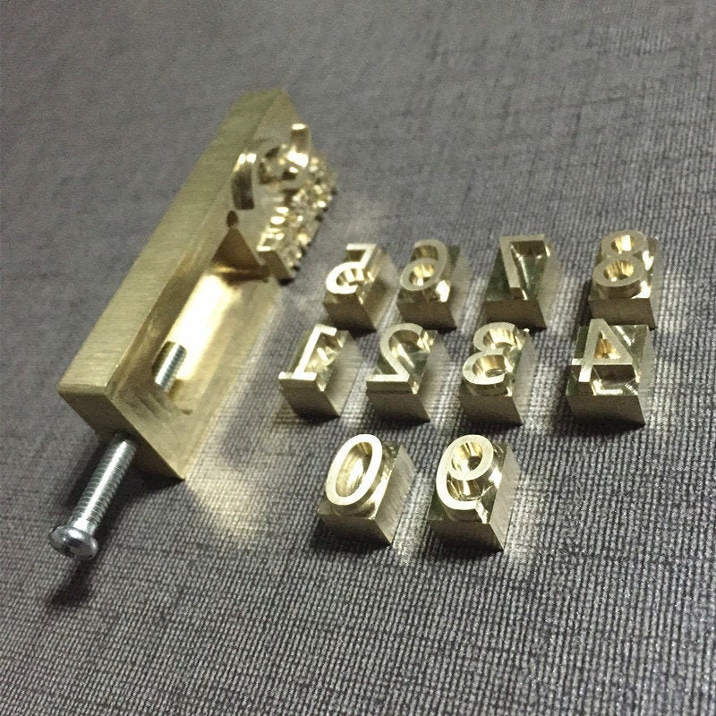 Custom Interchangeable Leather With Logo Stamp Set - Etsy