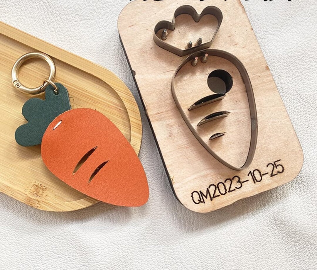 Carrot Leather Punch Die Set,key Cute Carrot Leather Cutting Die Cut ...