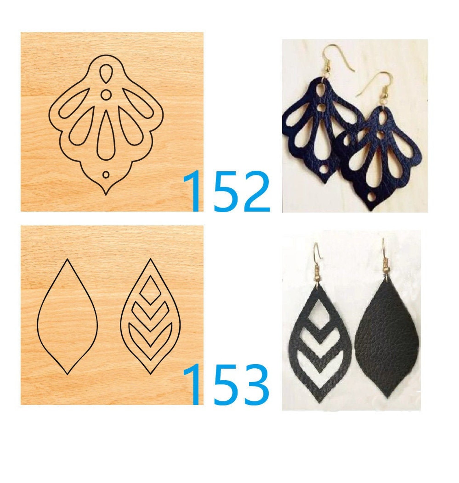 Earring Shape Custom Leather Cutting Dieleather Punch Die Cut - Etsy