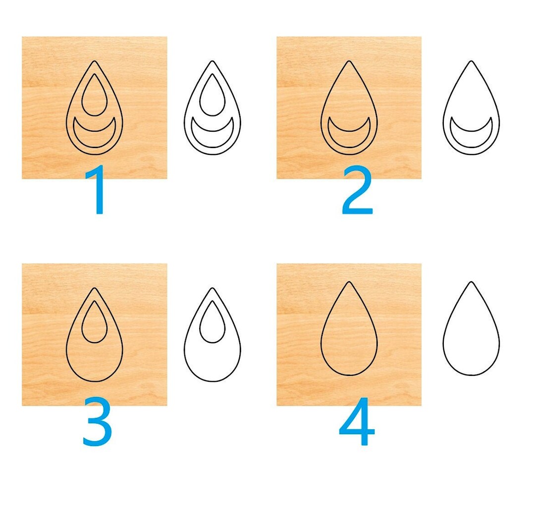 Water Droplets Shape Leather Cutting Die,custom Size Leather Punch Die ...