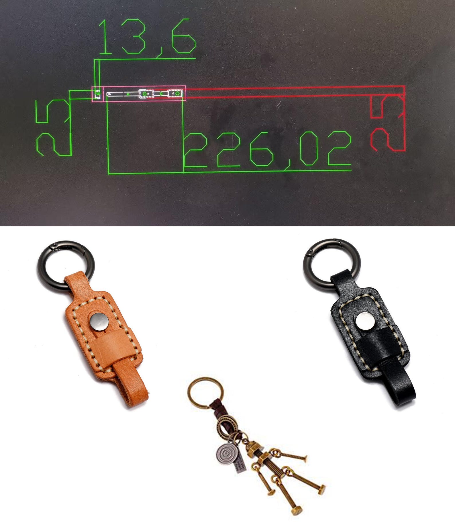 Pendant Keychain Cutter,custom Waist Keychain Leather Die Cut Mold ...