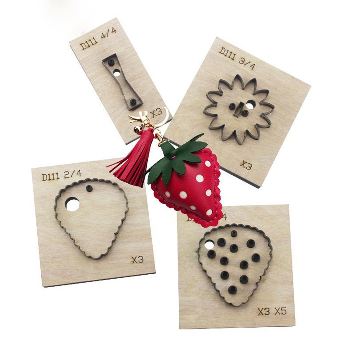 Strawberry Keychain Leather Cutting Die Cut Molddiy Leather - Etsy