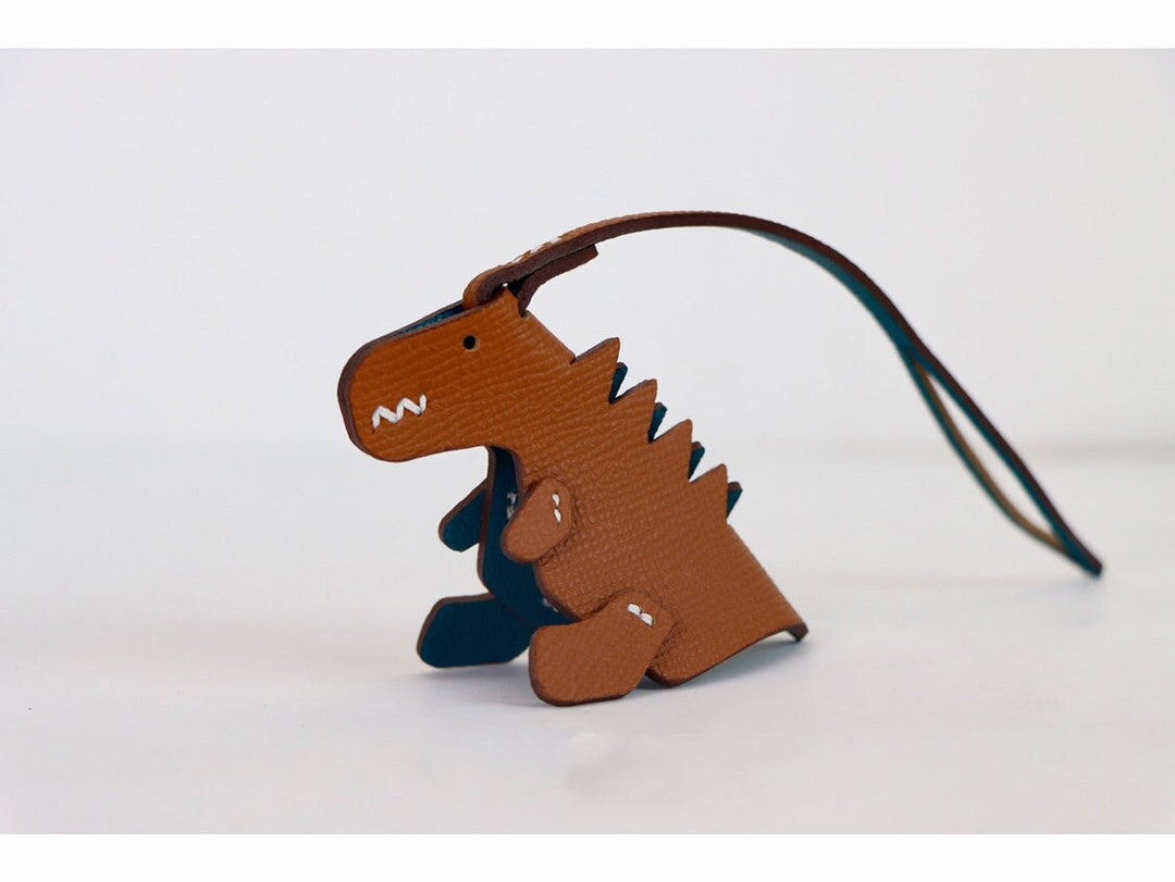 Leather Godzilla Pendant Die Cut,handmade Dinosaur Leather Bag Pendant ...