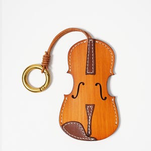 Violin Leather Decoration Leather Punch Die Cut Set,diy Violin Keychain ...