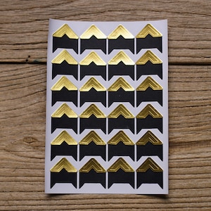 Kraft Paper Corner Stickers, Retro Corner Stickers for DIY Scrapbooking ...