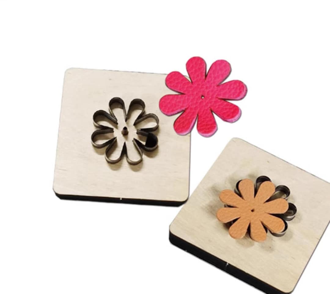 Flower Shape Leather Cutting Die, Cute DIY Flower Custom Leather Punch ...