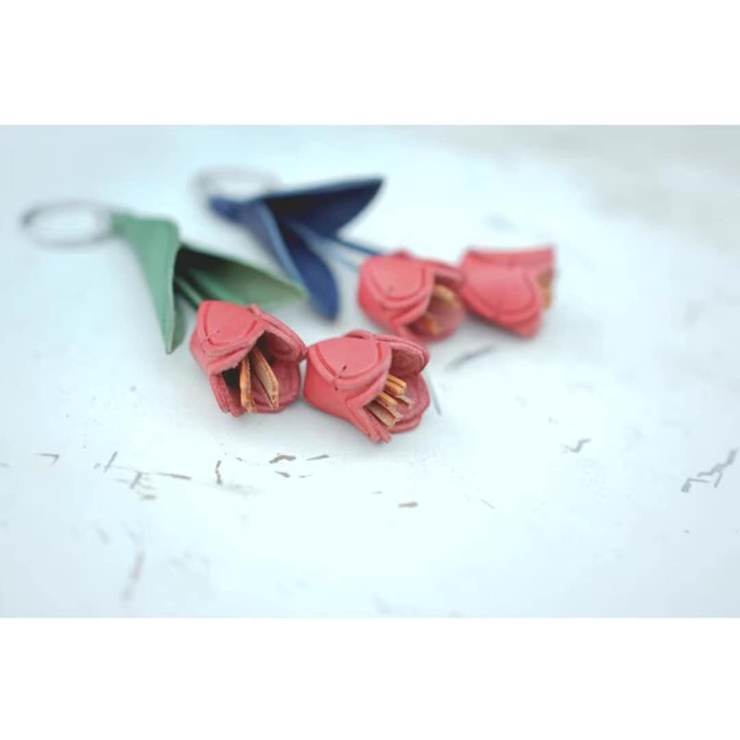 Tulip With Pressure Custom Leather Punch Die Set, Flowers Earrings ...