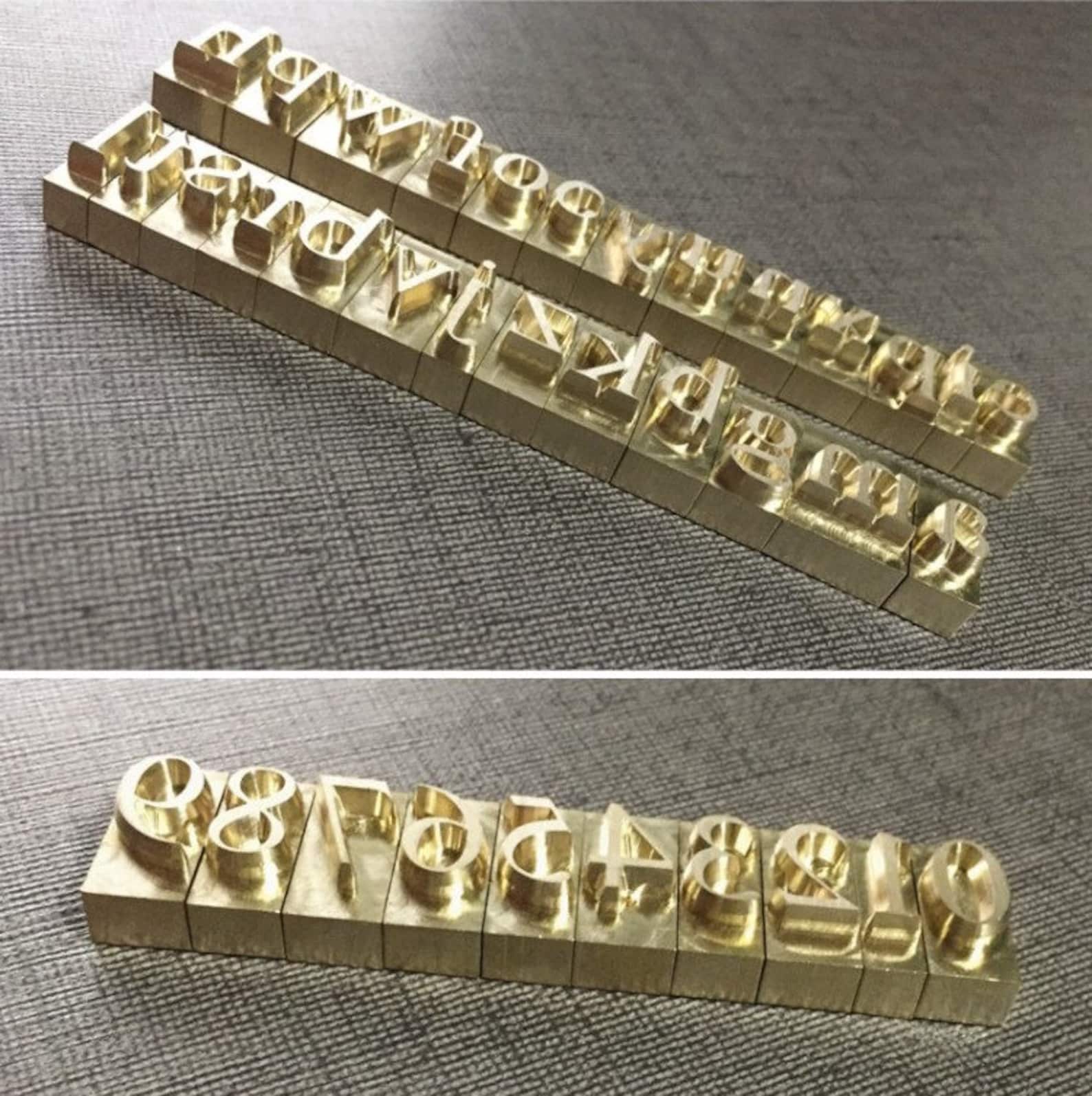 Custom Interchangeable Leather Stamp Set Alphabet,number&symbol, 2 ...