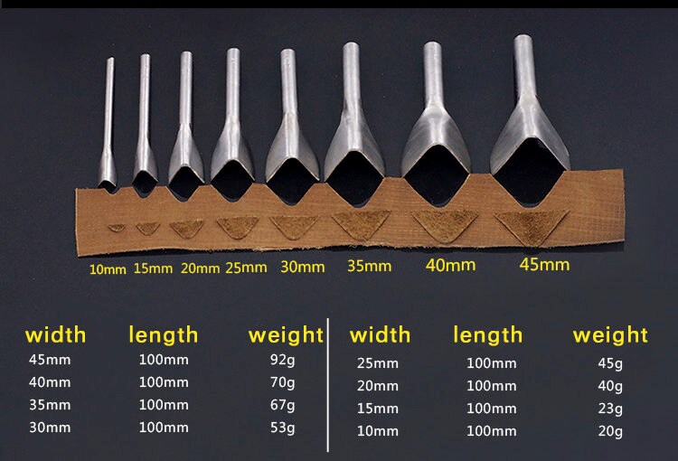 Multiple Sizes DIY Leather Cutterv Shape Corner Punch Leather | Etsy