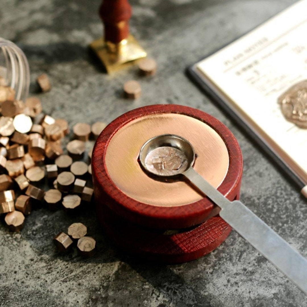 Wooden Sealing Wax Melting Furnace Tool,wax Sealing Stove,wax Melter ...