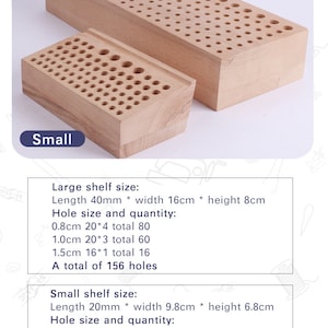 Leather Crafts Beech Tools Holder,wooden Leather Tool Storage Rack ...