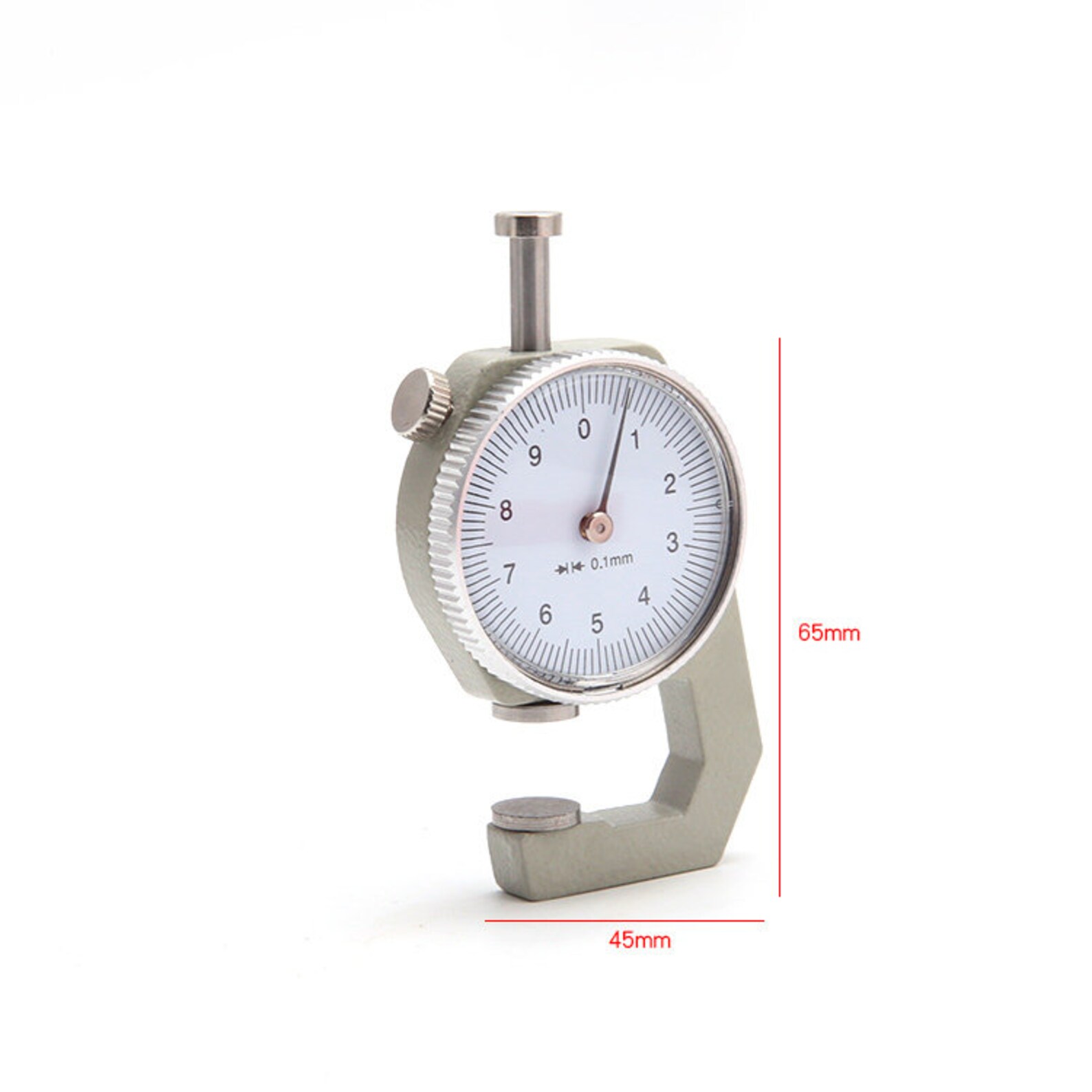 Measure Dial Thickness Gauge Leather 0 to 10mm,0.1mm Precision Leather ...