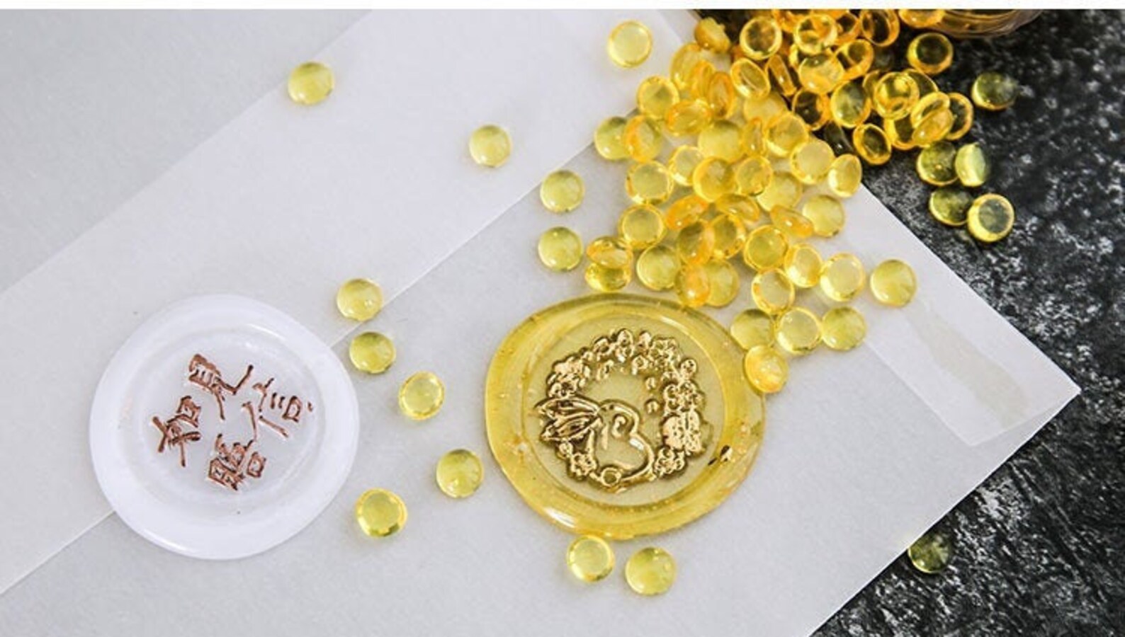 Transparent & Amber Colors Sealing Wax Beads for ChooseBottle | Etsy