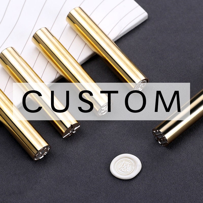 Custom Mini Round Brass Wax Seal Stamp,personalized Sealing Wax Stamp ...