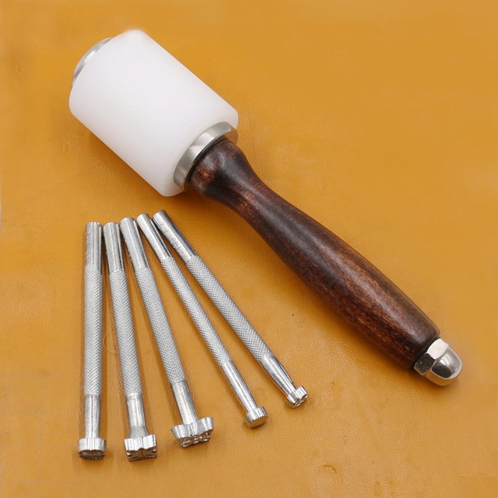 Leather Carving Tool 20 PCS Set Leather Craving Craft Stamp Punch,ready ...