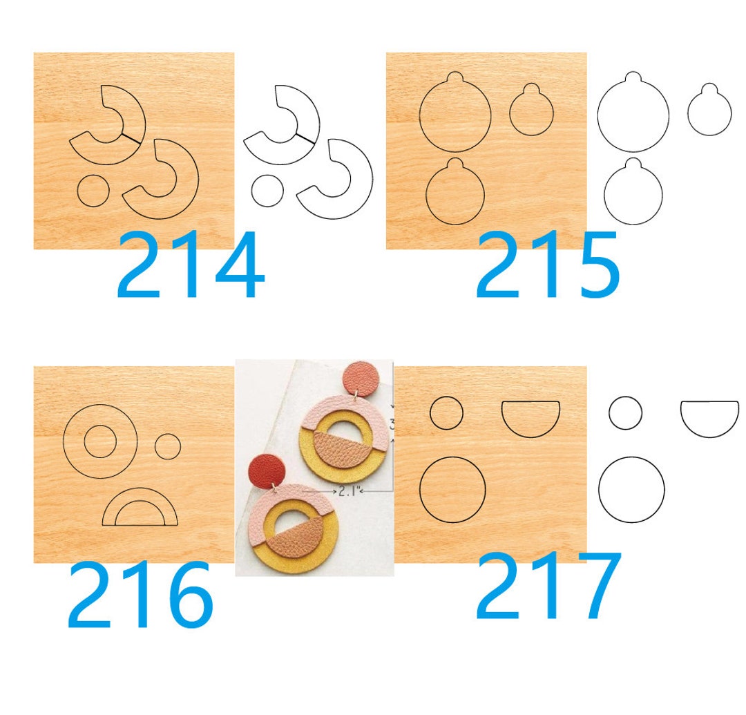 Irregular Shape Leather Cutting Die,round Custom Size Die Cut,leather ...