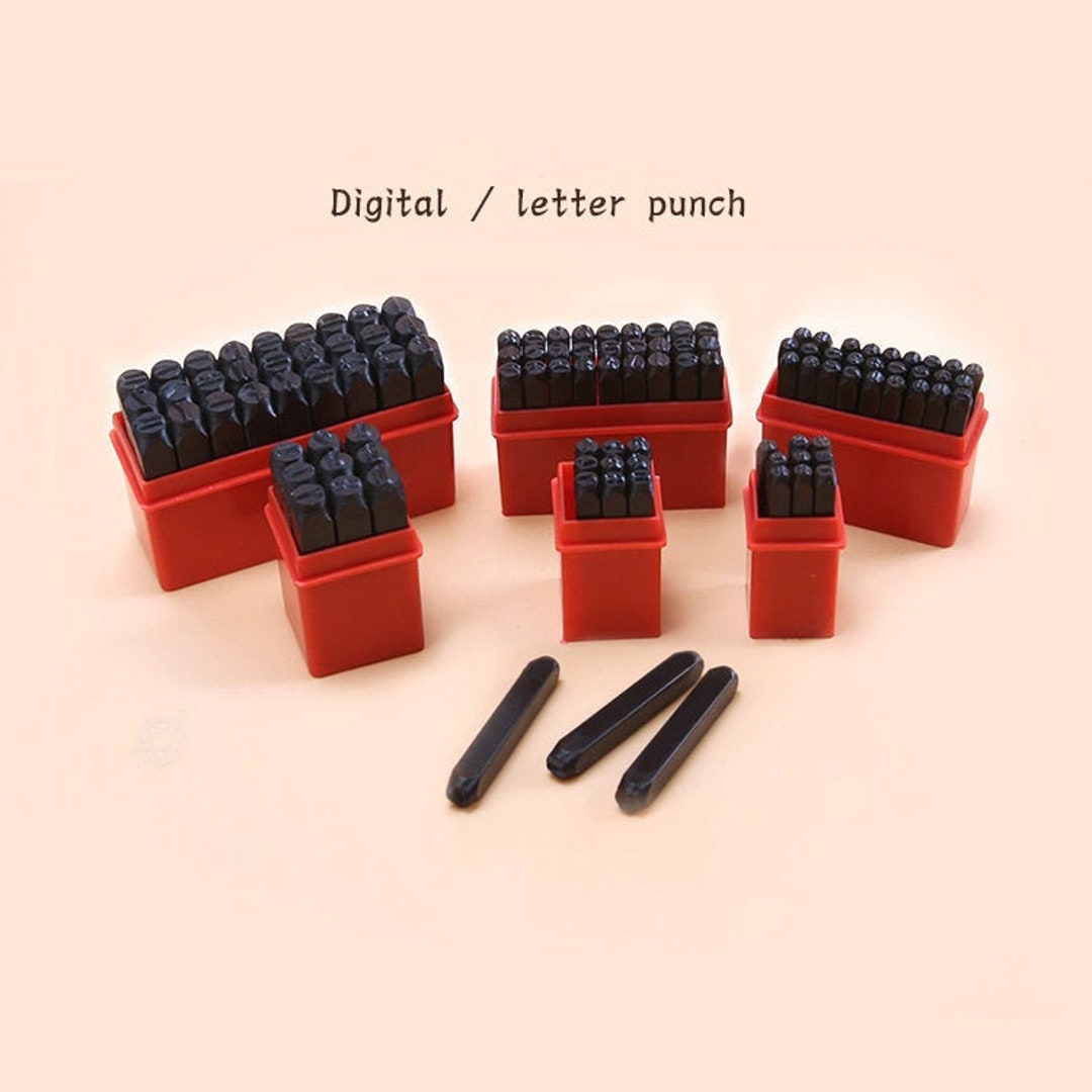 Number & Alphabet Metal Stamp Letter Punch Stamp Metal Jewelry Leather ...
