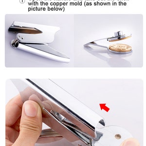 7-colors! Custom Hand Embosser Stamp,personalized Embosser Stamp,logo ...