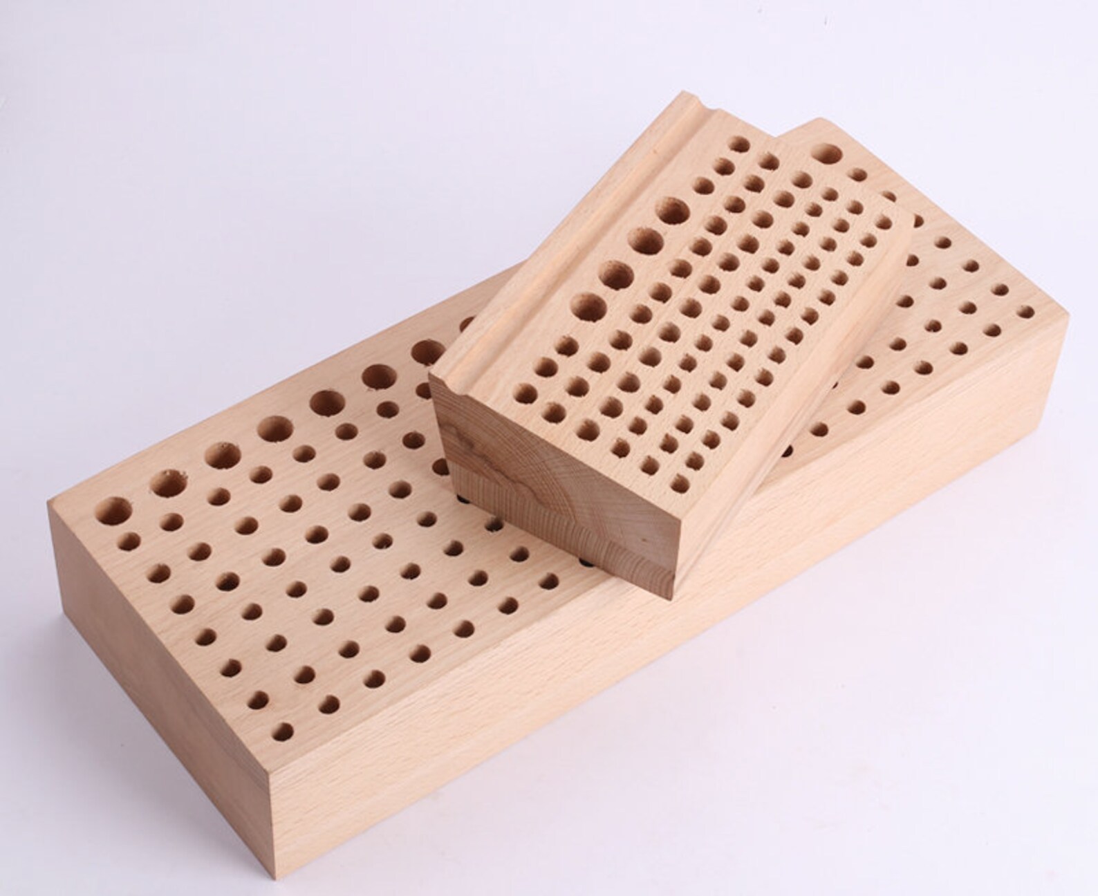 Leather Crafts Beech Tools Holder,wooden Leather Tool Storage Rack ...