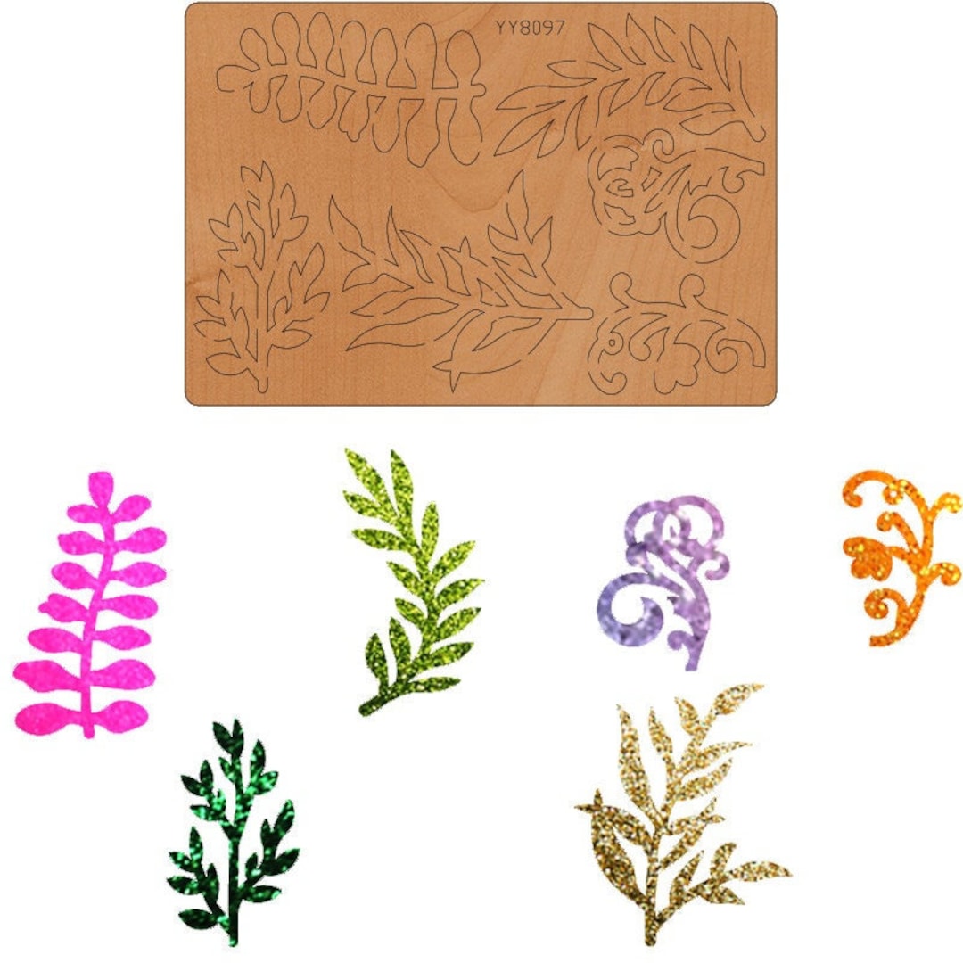 Various Types of Leaves Sizzix Die Cut, DIY Leaf Shape Leather Cutting ...