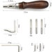 5 in 1 Adjustable Leather Edge Stitching Groover Set 3 Replace Edge ...