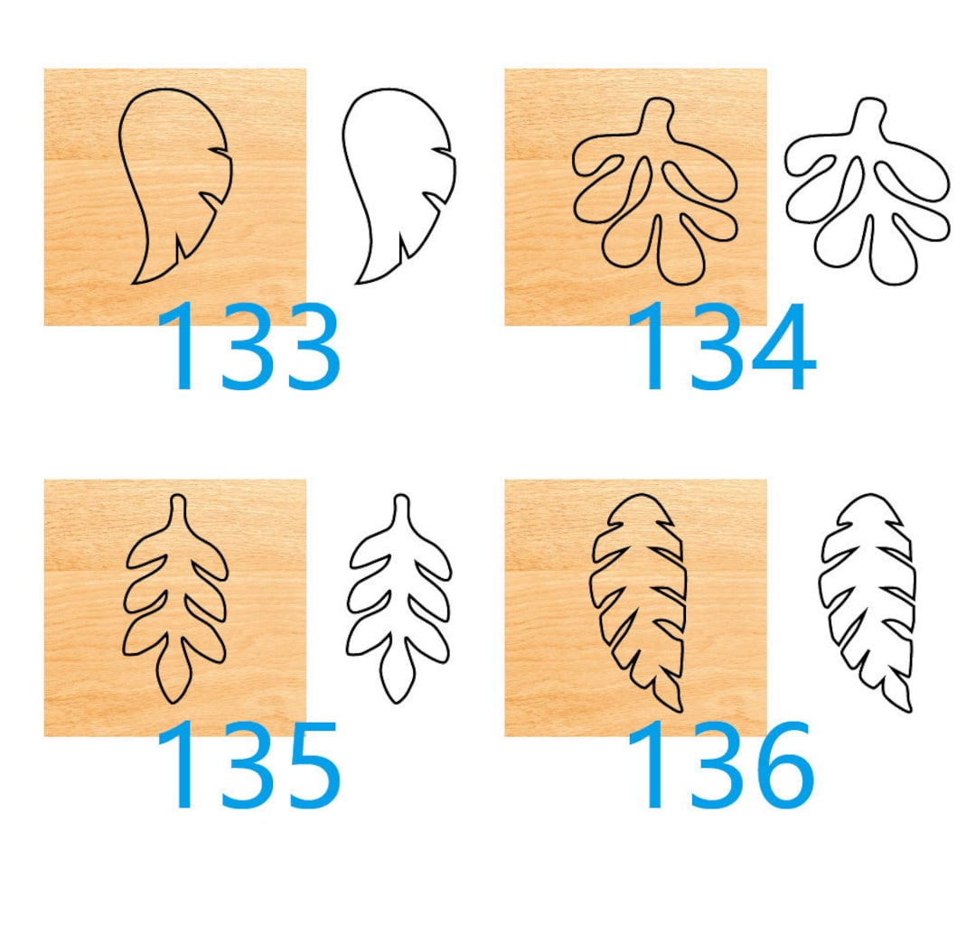 Irregular Leaves Leather Cutting Die,earring Die Cut,custom Size ...