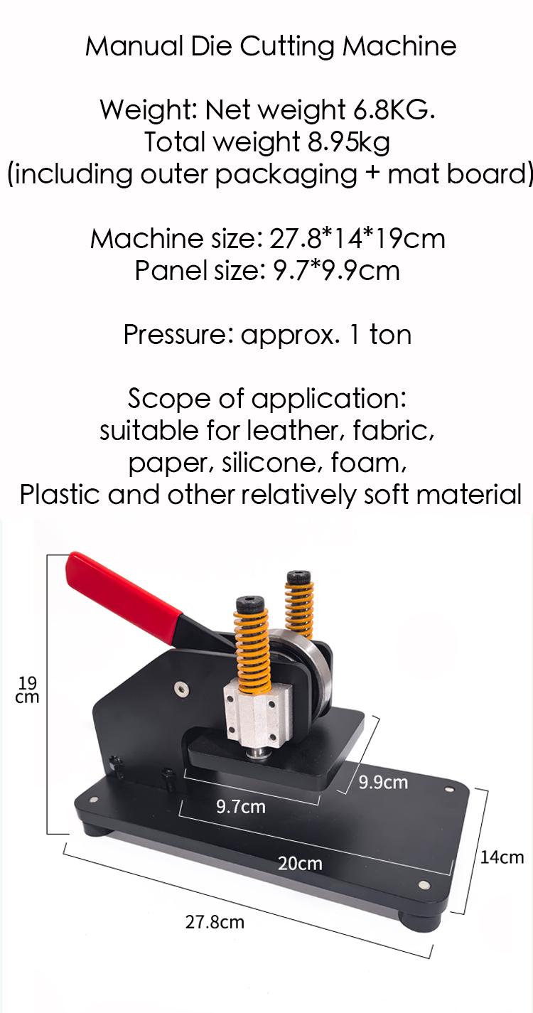 Mini Manual Die-cutting Machine, Rocker Model Knife and Die Leather ...
