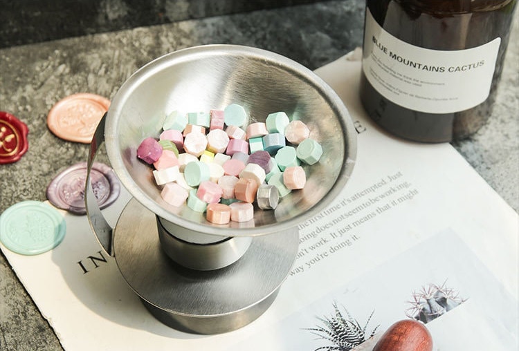 Stainless Steel Wax Sealing Stovewax Melting Potsealing Wax - Etsy