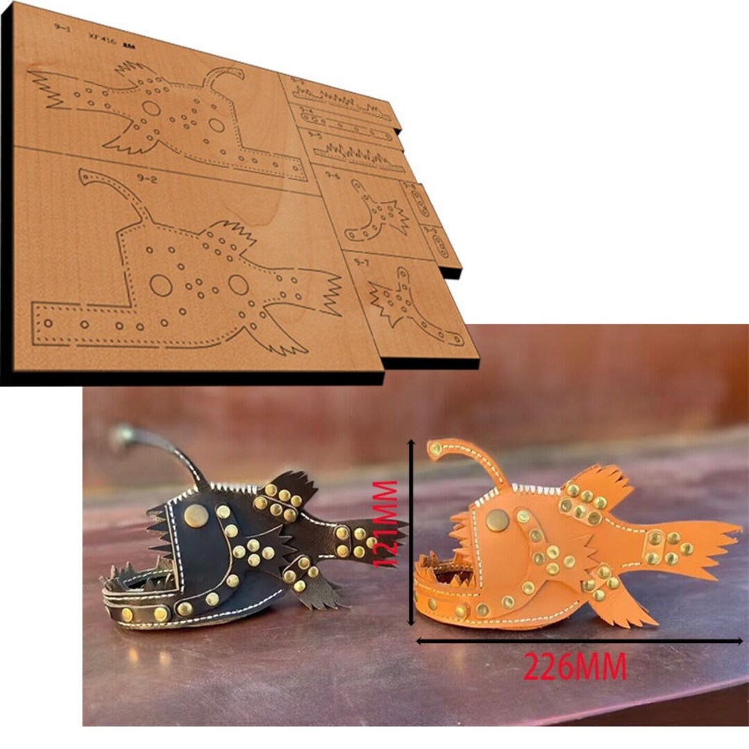Deep-sea Anglerfish Die Cut Set,diy Decorative Lights Leather Cutting ...