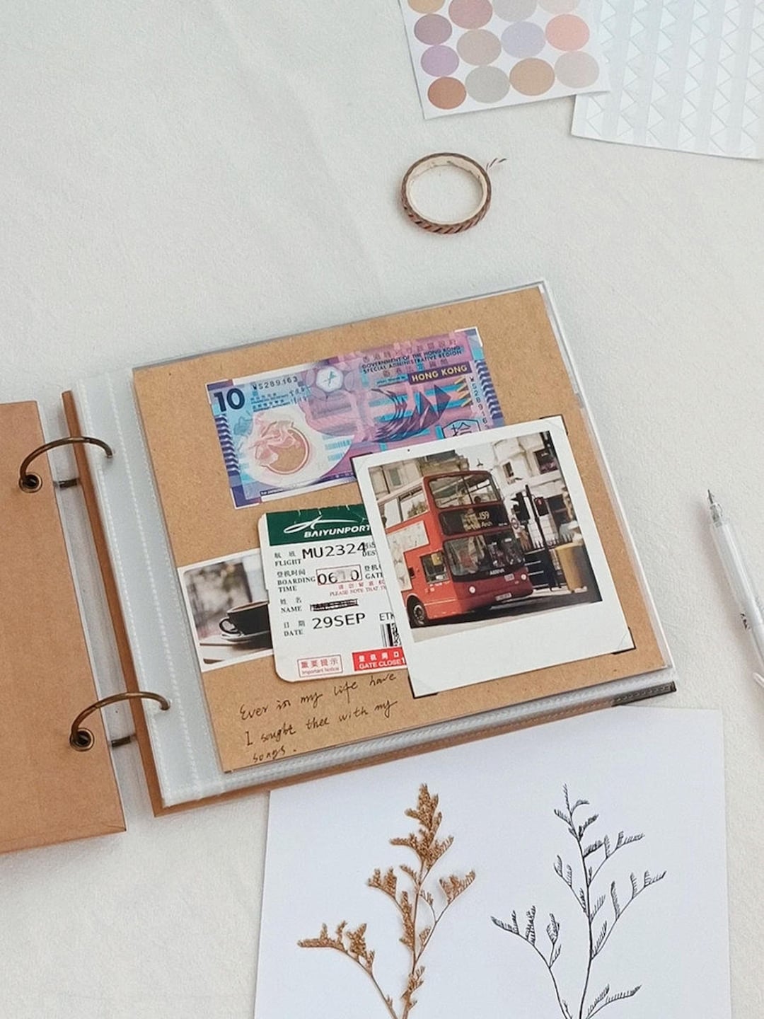 DIY Photo Memory Book. Scrapbook Album. Baby Album. Handmade Photo ...