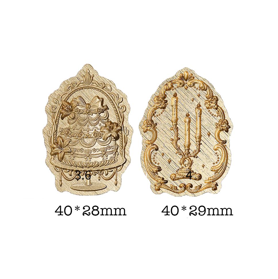 Cake and Candles Wax Seal Stamp, Candlestick Wax Seal Stamp Gift ...