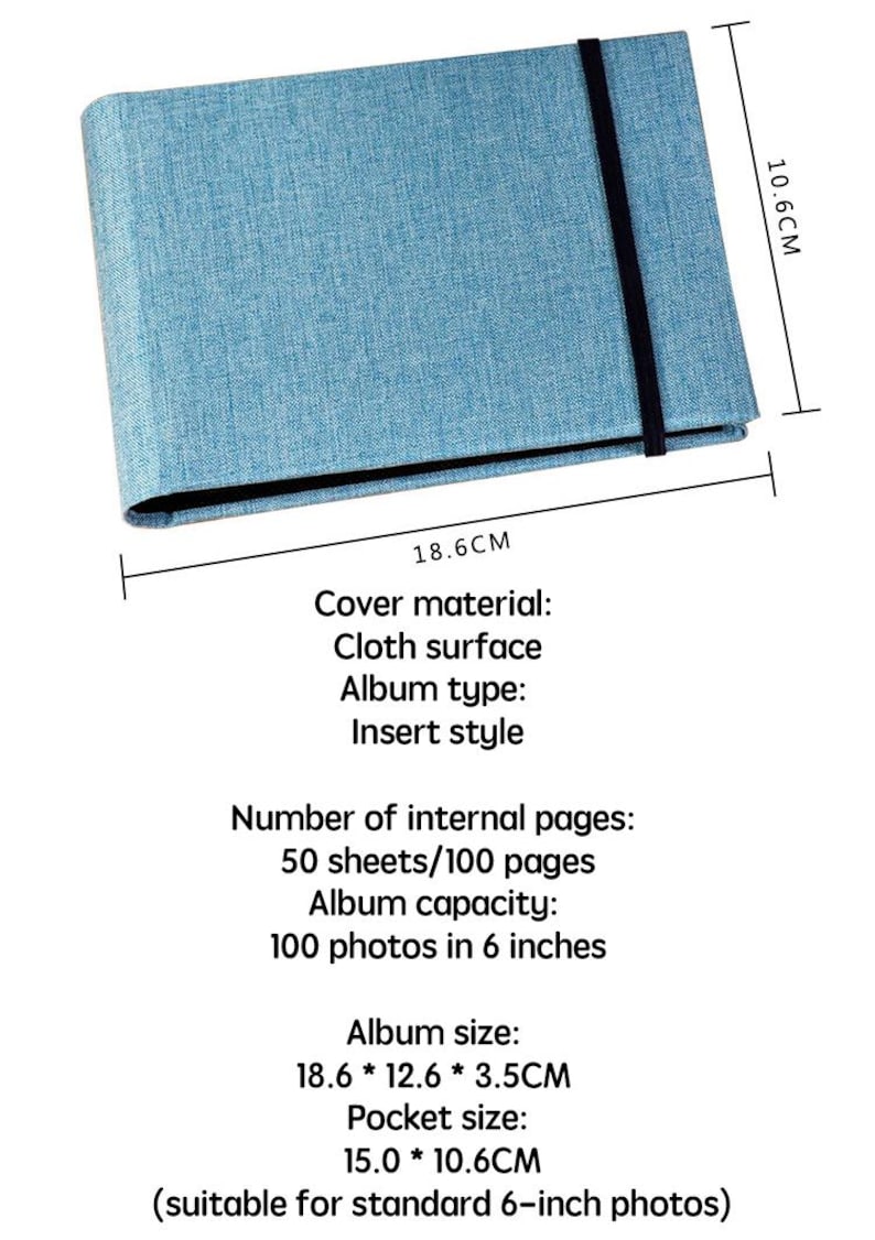 6-inch Insert Photo Album,handmade Cloth Cover Photo Book,customs Cover ...