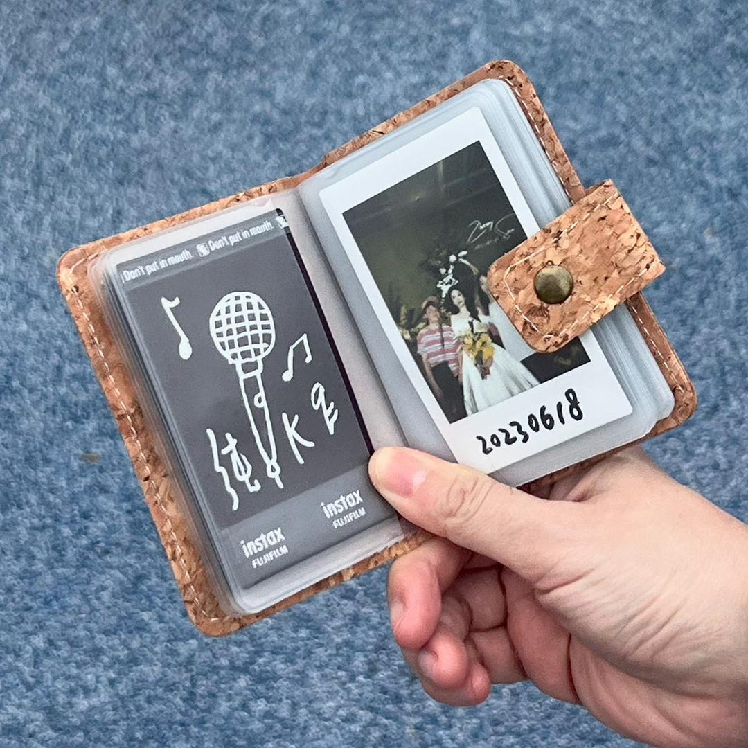 Fuji Polaroid Album,instax Photo Memory Album 3-inch Vintage Washed ...