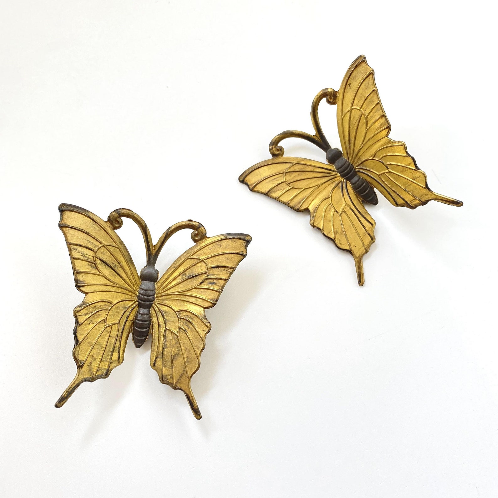 66 MM Raw Brass Butterfly Figurines Brass Miniature - Etsy