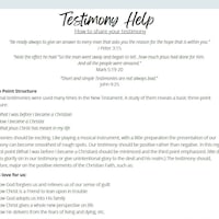 Testimony Outline Template - Etsy