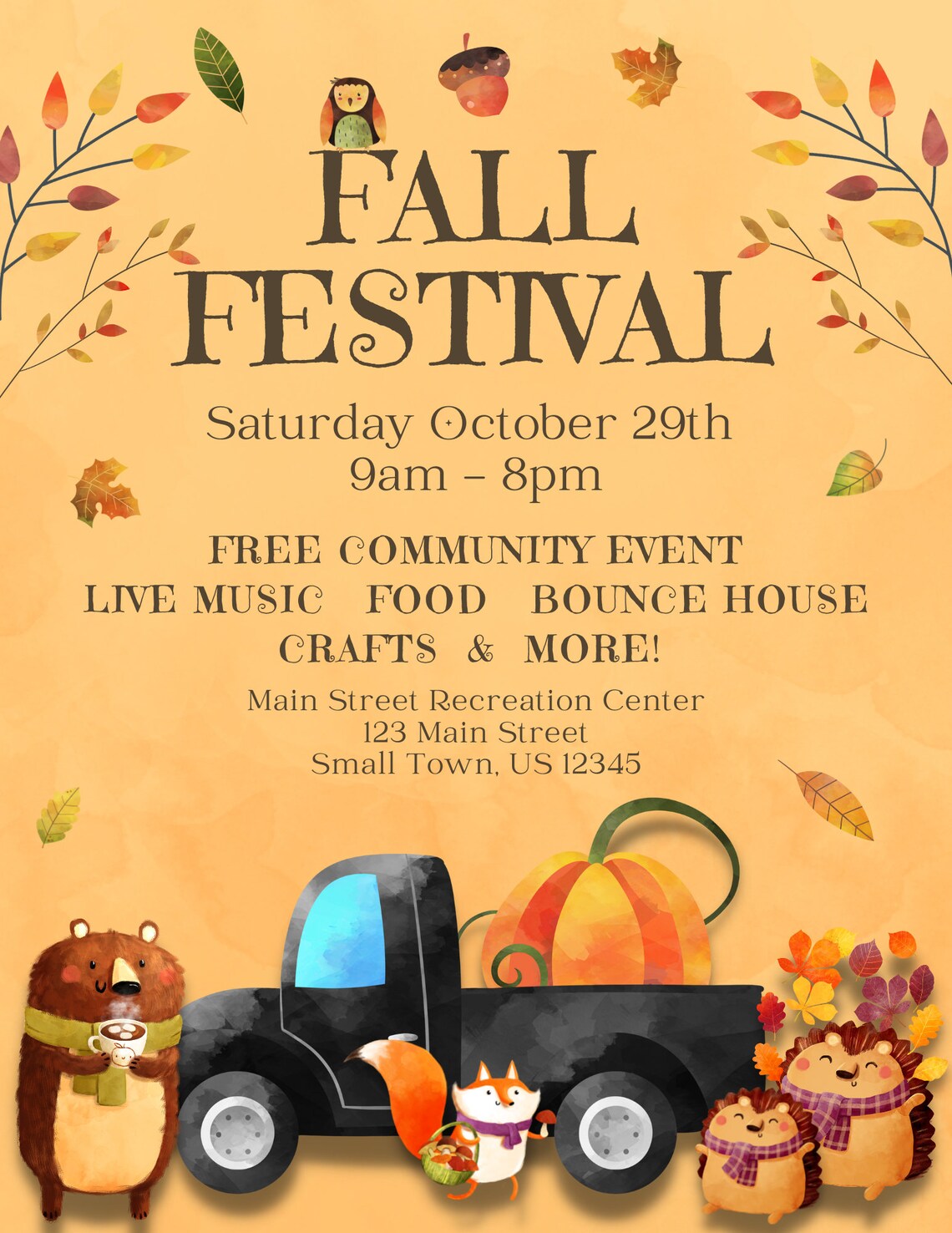 Fall Festival Event Package - Social Media Event Package - Church ...