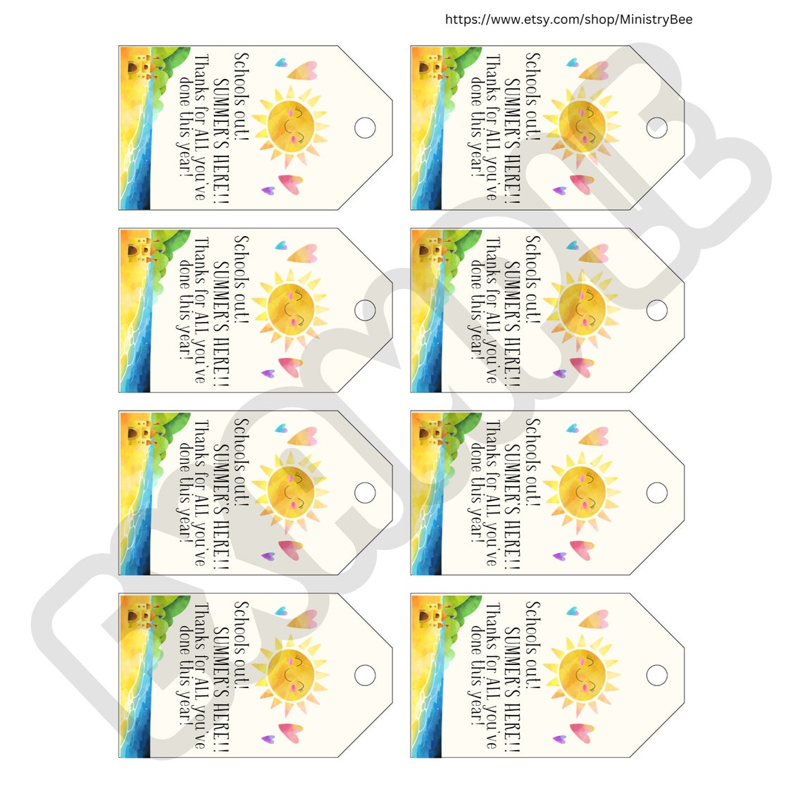 Printable Gift Tags for Teacher, Schools Out Summer's HERE Teacher Gift ...