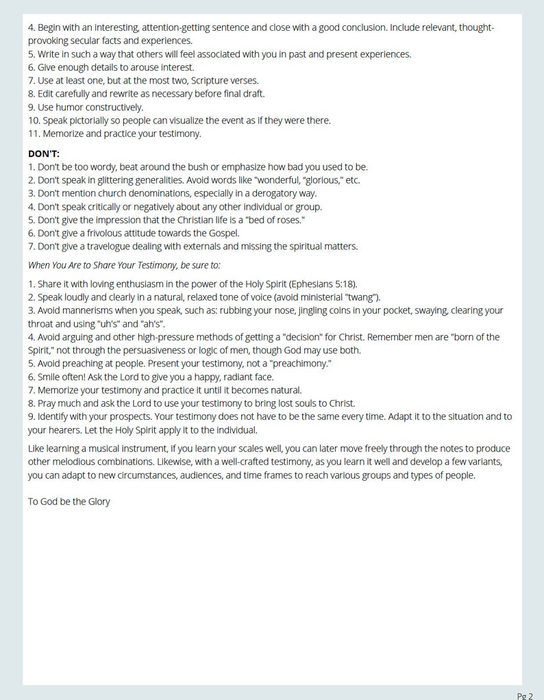 How to Share Your Testimony - Etsy