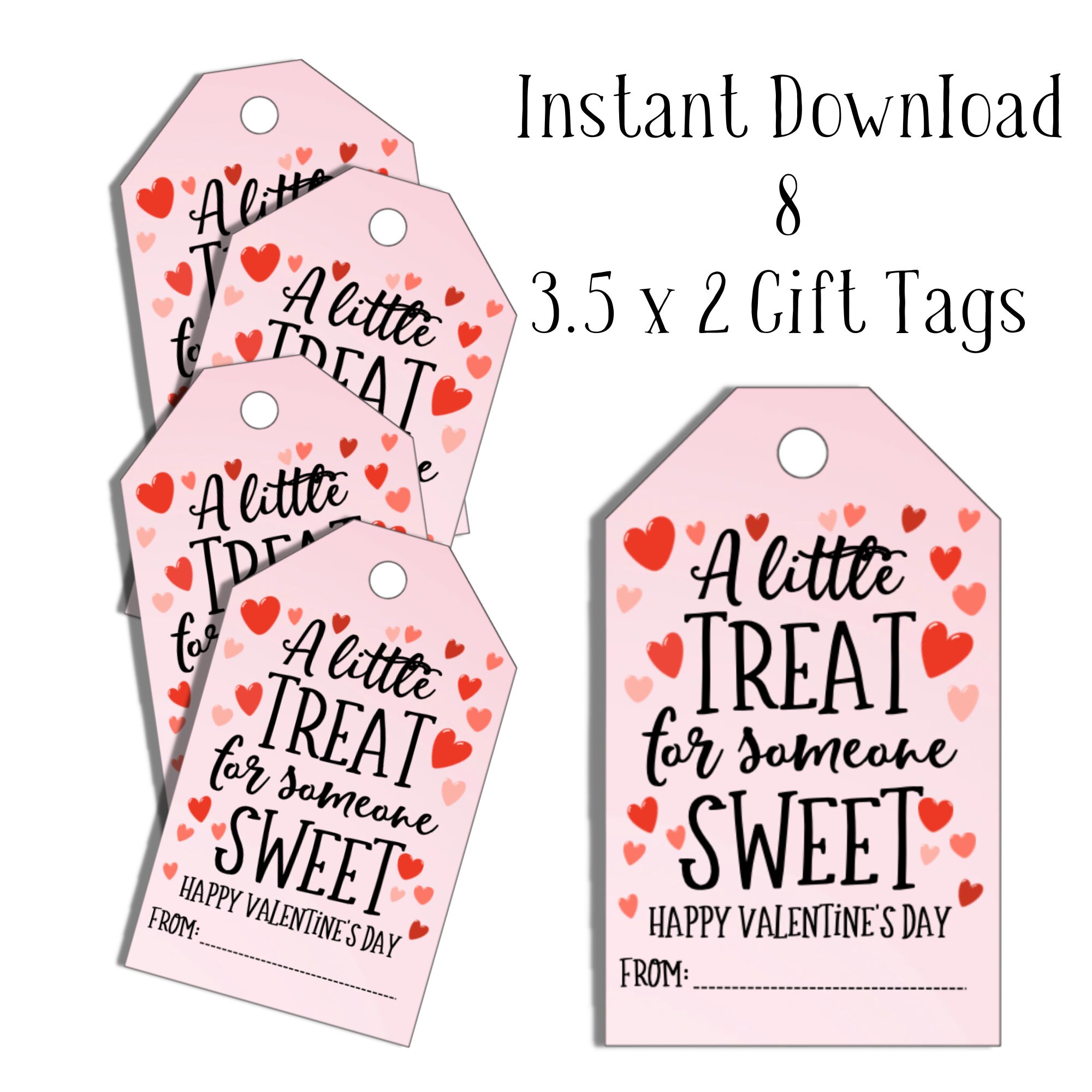 A Little Treat for Someone Sweet Gift Tag, Instant Download, Valentine ...
