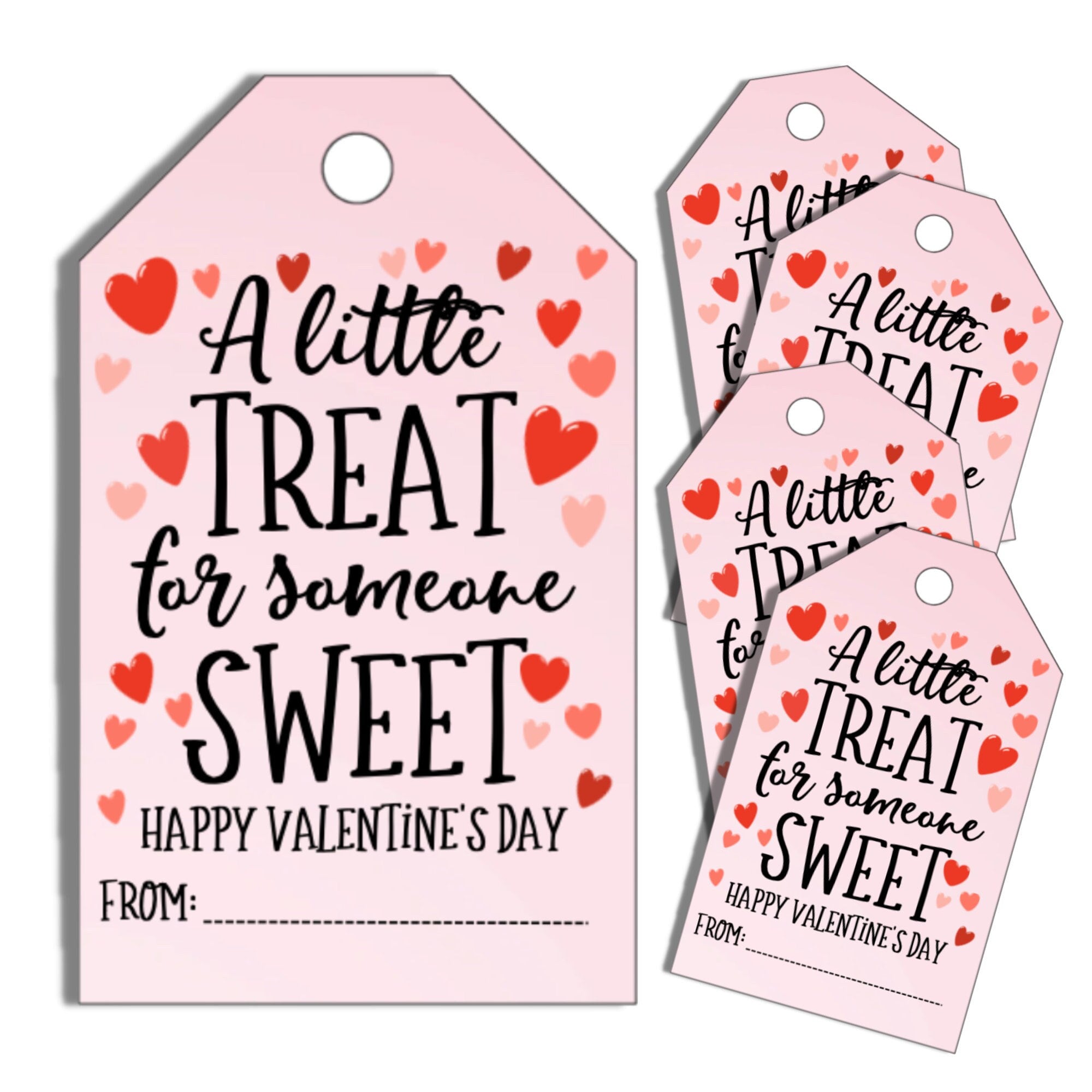 A Little Treat for Someone Sweet Gift Tag, Instant Download, Valentine ...