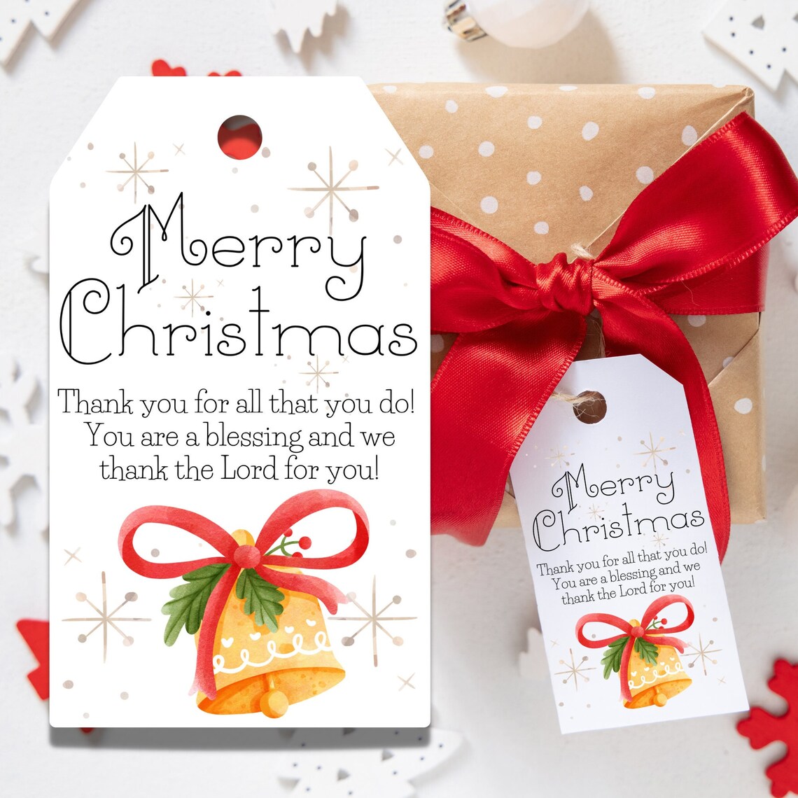 Merry Christmas Volunteer Gift Tag - Children's Church Leader Gift Tag ...