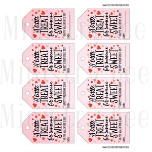 A Little Treat for Someone Sweet Gift Tag, Instant Download, Valentine ...