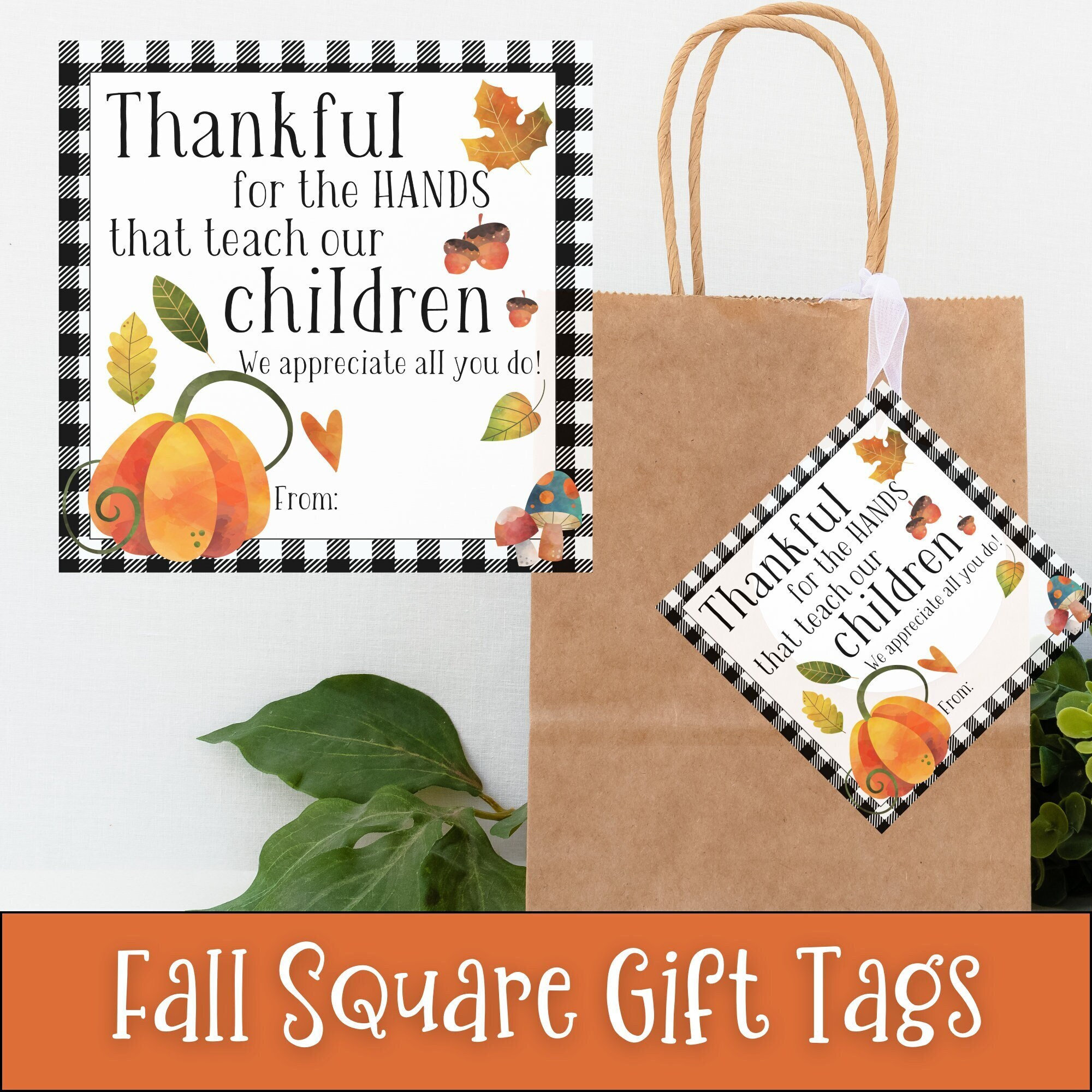 Fall Gift Tags, Teacher, Children's Ministry, Volunteer Appreciation ...