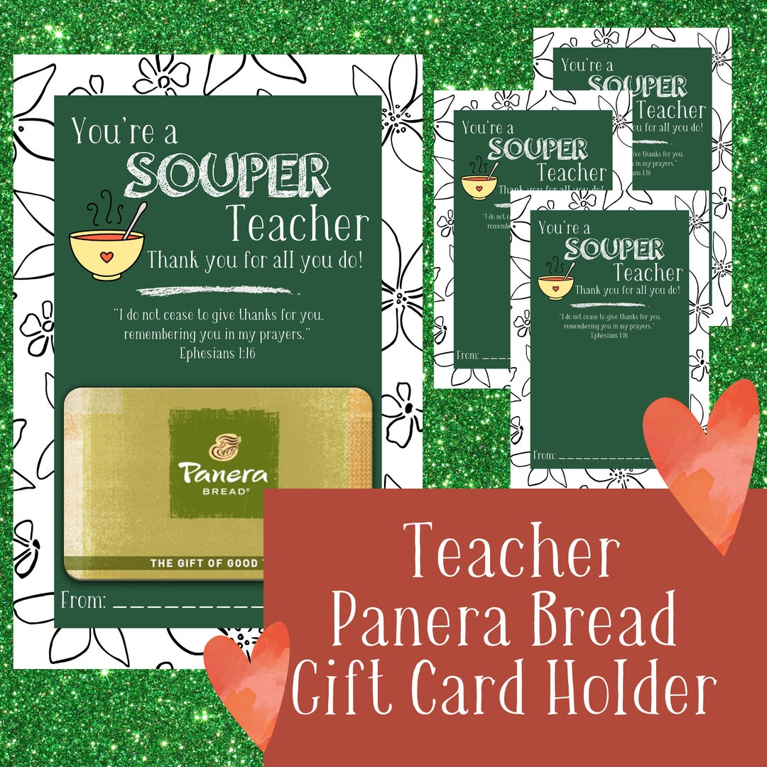Panera Bread Gift Card Holder - Volunteer Gift Idea - Children's ...