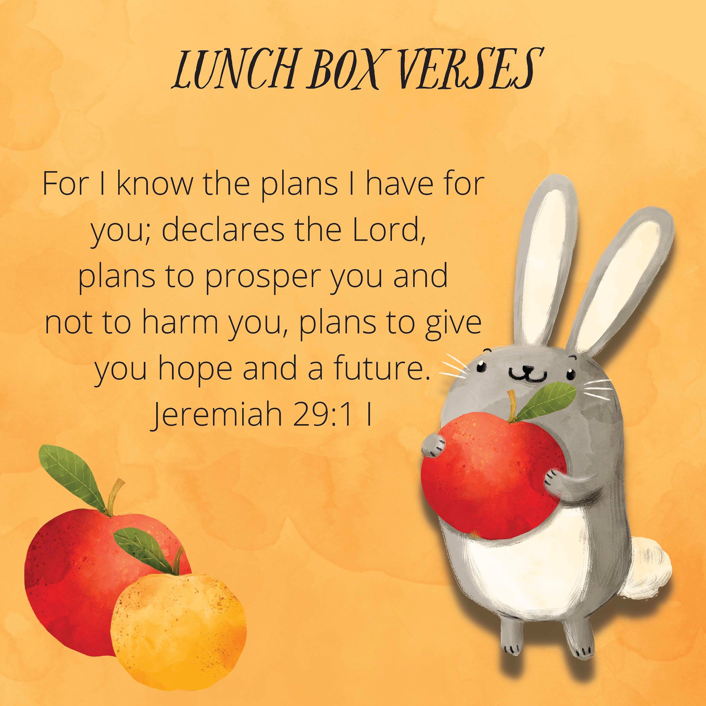 Lunch Box Bible Verses Fall Bible Verses for Children - Etsy
